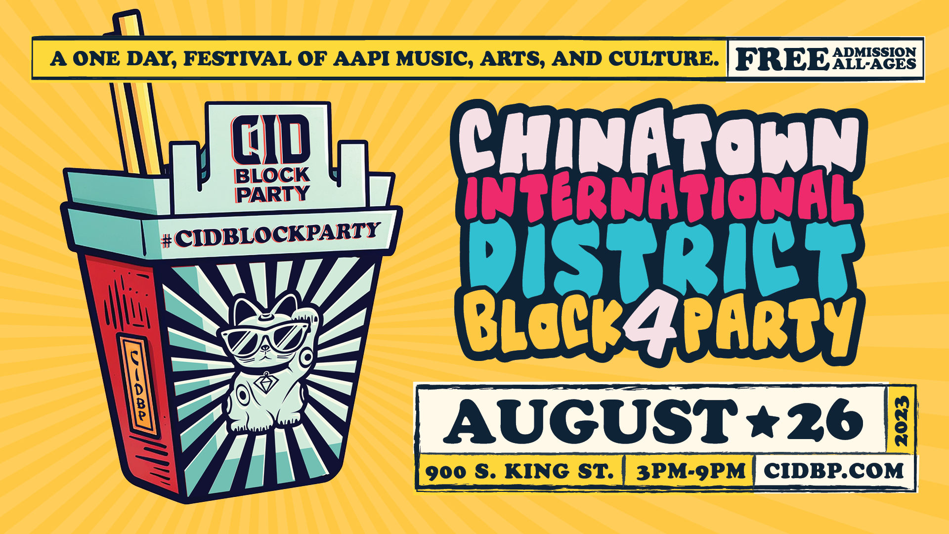 CID Block Party 2023 Schedule + Set Times